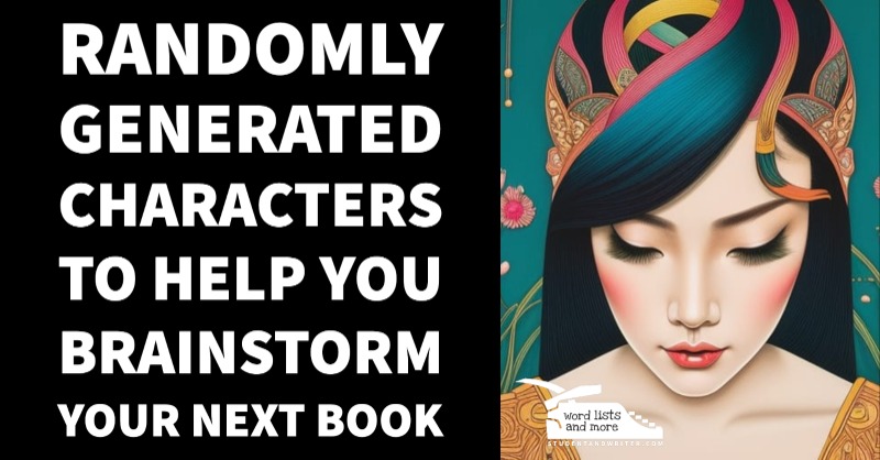 225 Randomly Generated Characters to Help You Brainstorm Your Next Book ...
