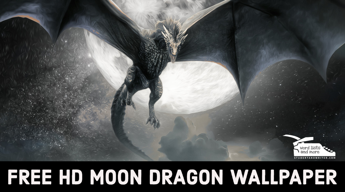 Free HD Moon Dragon Wallpaper – Student, Writers and Art