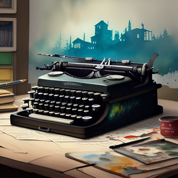 Vintage Typewriter Art – Free to Use – Student, Writers and Art