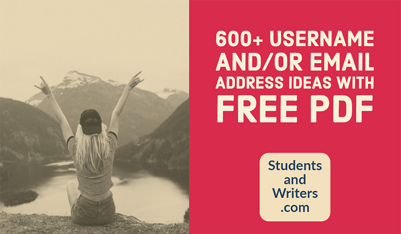 600-Username-and_or-Email-Address-Ideas-with-Free-PDF – Student ...