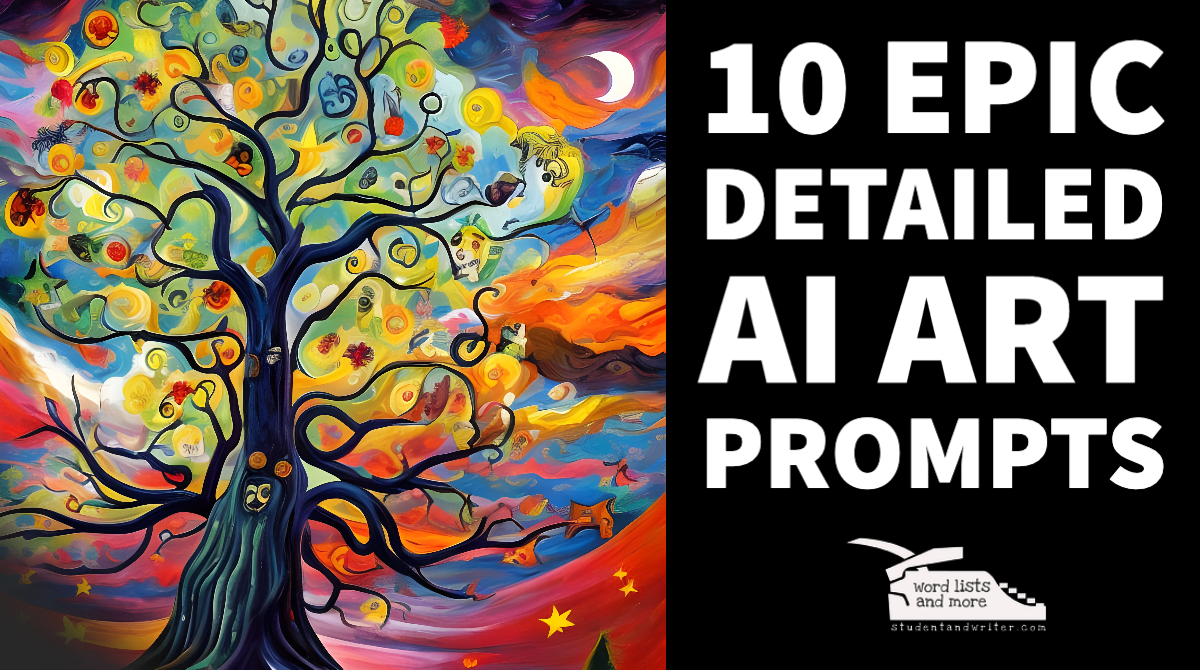 10 Epic Detailed AI Art Prompts – Student, Writers and Art